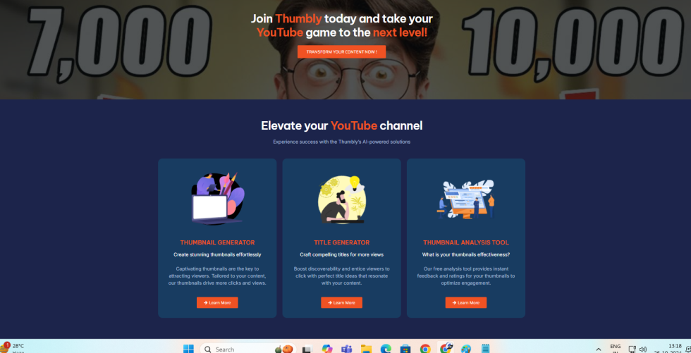 Thumbly: Fast and Effective AI Thumbnail Creator for YouTubers ...